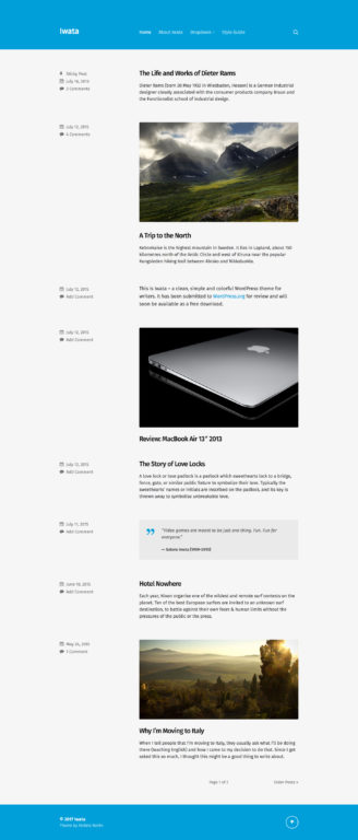 Iwata WordPress Theme – Anders Norén